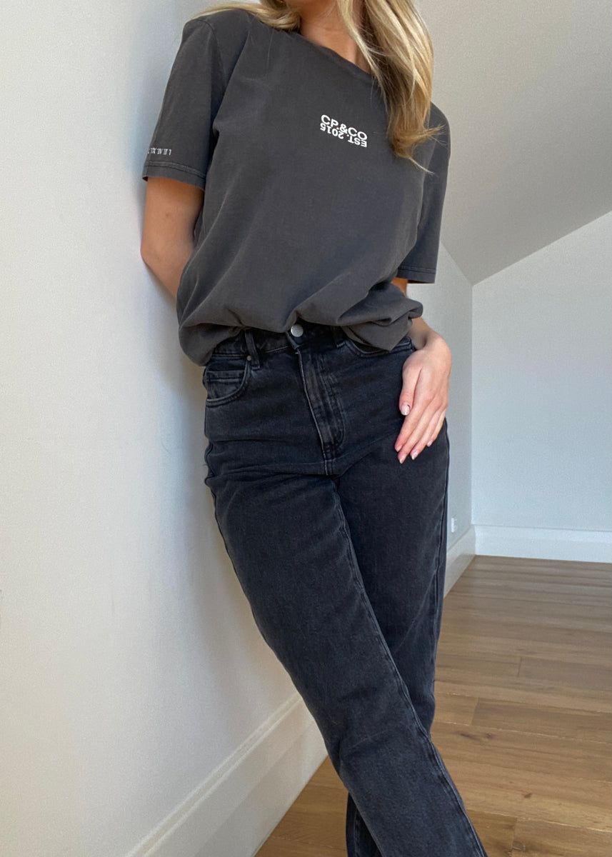 ORGANIC CP. LOGO TEE | CHARCOAL GREY – carla papa